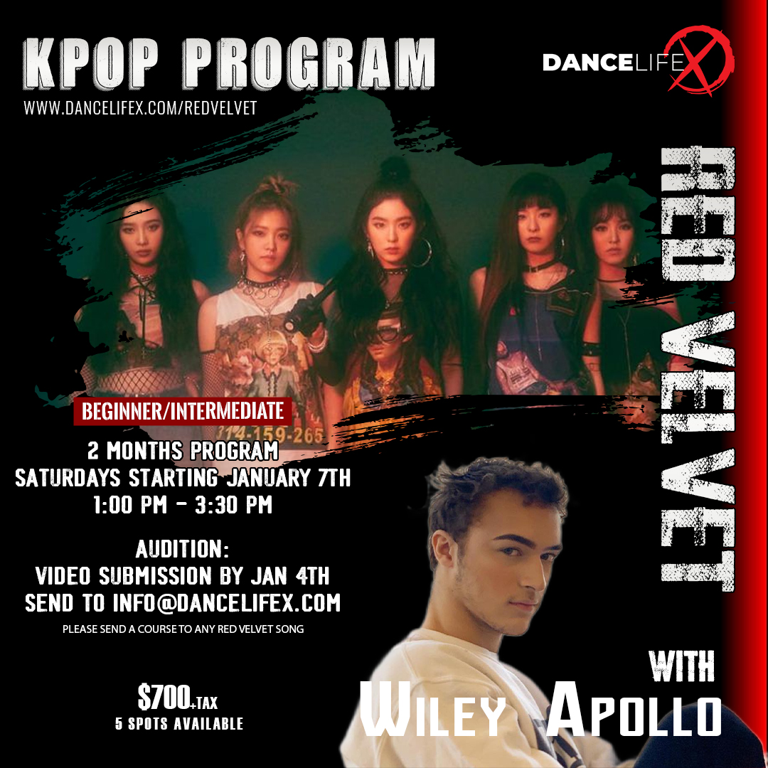 K-POP Program 'RED VELVET' with Wiley Apollo - DanceLifeX Centre | The ...